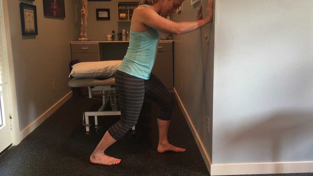 Calf Stretch Knee Bent Youtube