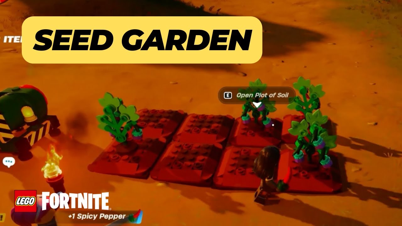 How to Build a Seed Garden in Lego Fortnite - YouTube