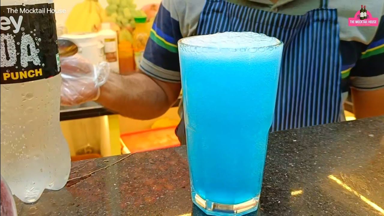 Fresh lime blue curacao soda || Blue lime soda || Lime soda Blue || The ...