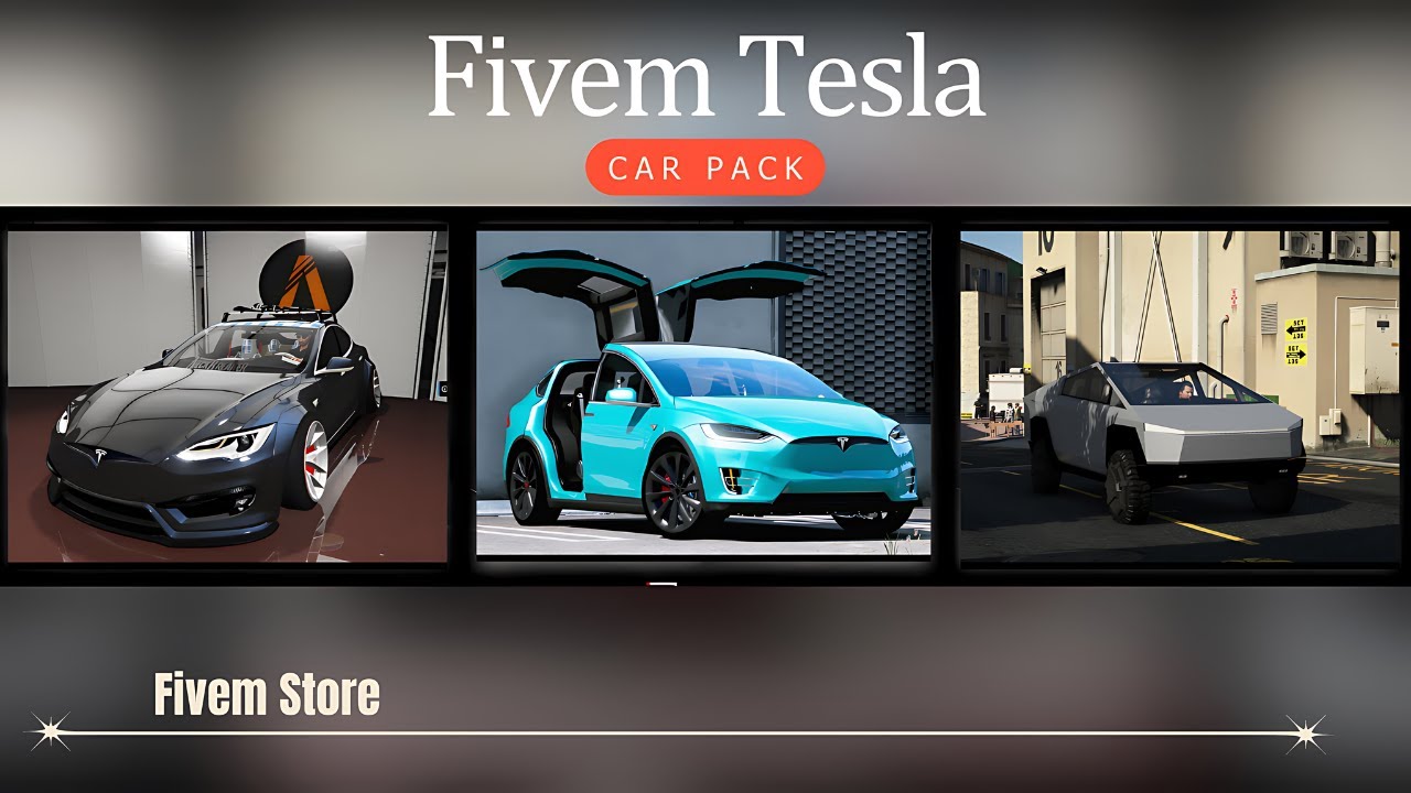[FiveM Maps] Fivem Tesla car pack for your cutom server - YouTube