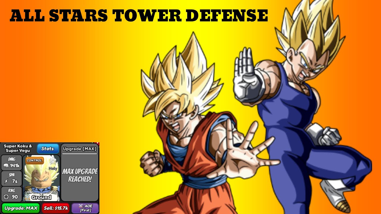 Super Koku & Super Vegu Showcase! (ALL STARS TOWER DEFENSE. ROBLOX ...