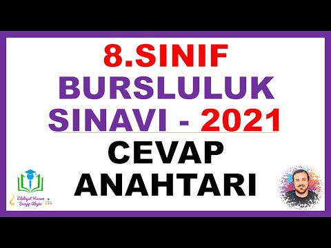 Bursluluk 2021 Cevap Anahtarı 8.Sınıf ve Hazırlık Sınıfı A Kitapçığı