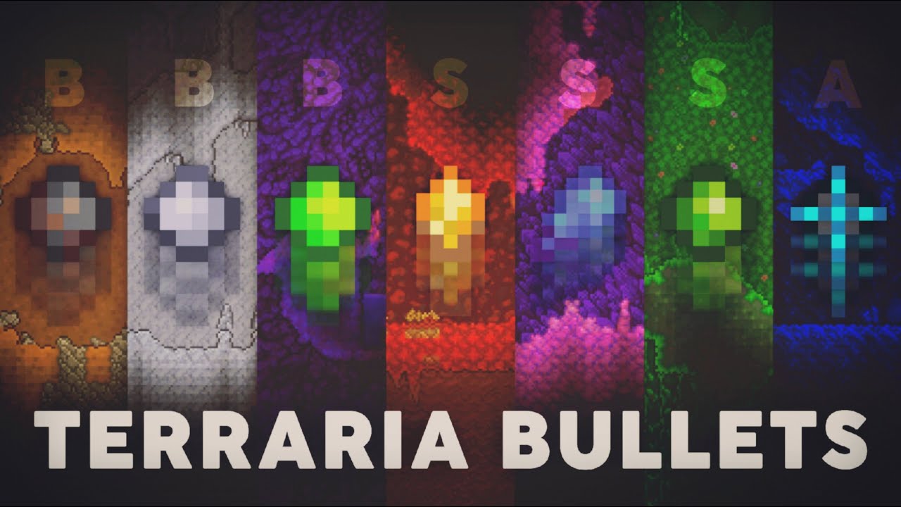 Terraria Bullets Guide, Comparison and Tier List - Terraria 1.4.4 - YouTube