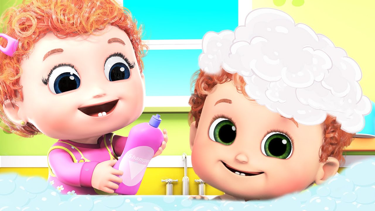 Bath Song @BlueFish4k nursery rhymes for kids | 4K - YouTube