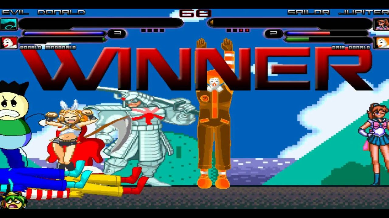 Mugen Arcade: Evil Donald/Ronald Mcdonald - YouTube