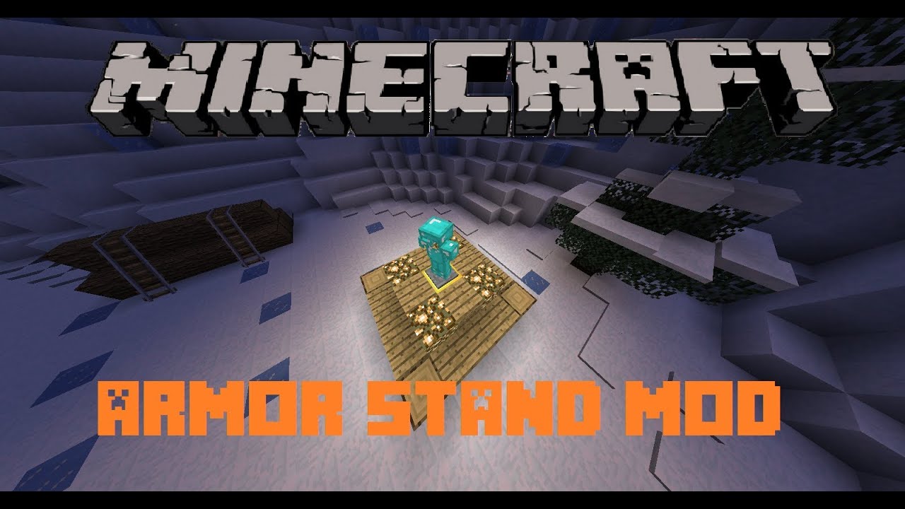 Minecraft Modification Test: ARMOR STAND MOD - YouTube