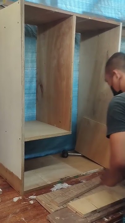 Cabinet na patapong plywood lang ang gamit #cabinet #plywood #woodworks #workmore #tips #diy # ...