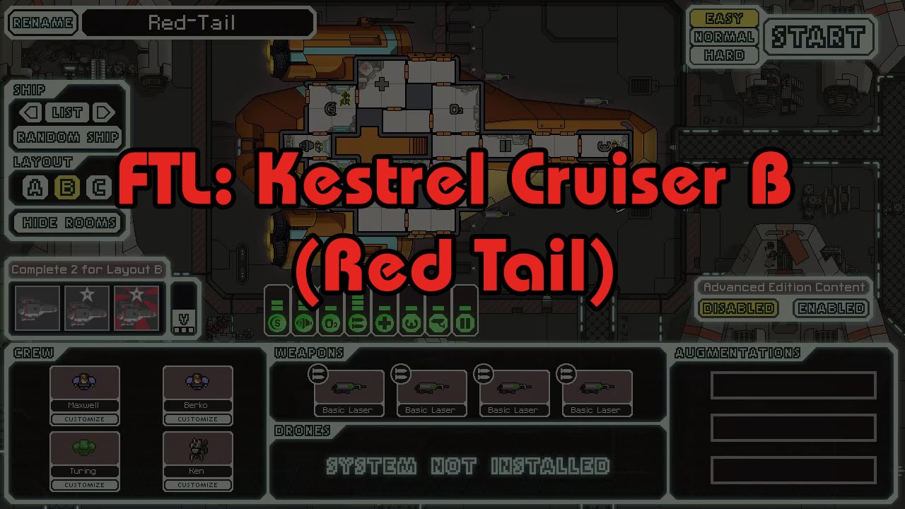 FTL: Faster Than LIght - Kestrel B (Red Tail) [Playthrough/No ...