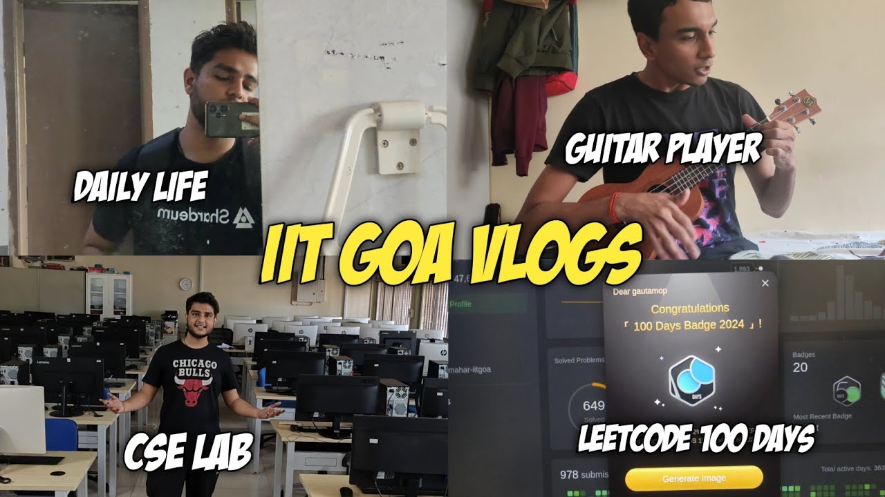 IIT GOA HOSTEL LIFE VLOGS | IIT Engineers Daily Vlogs 🙂 Daily Coding Life In IIT, IIT Lifestyle ...