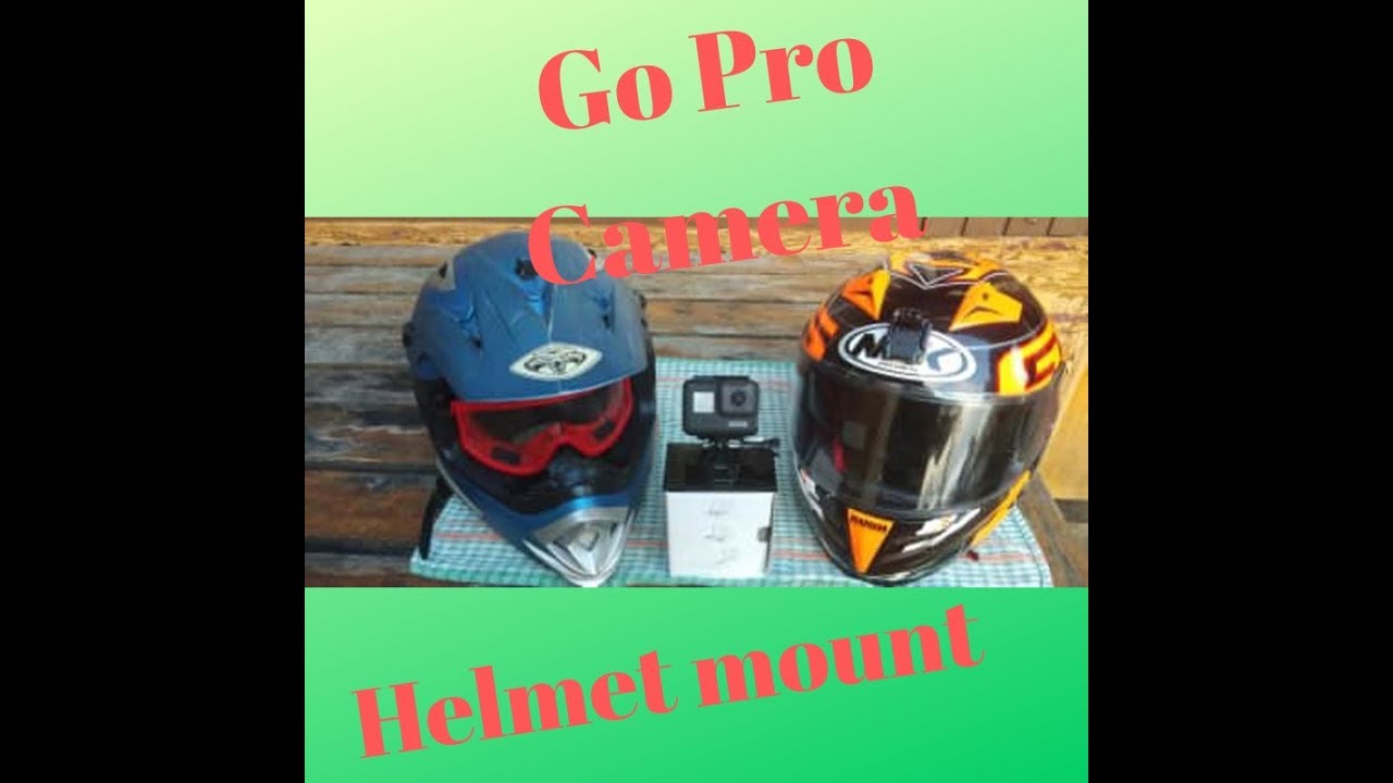 HOW TO MOUNT AND INSTALL Go Pro HERO 7 BLACK ON A MOTORCYCLE HELMET ...