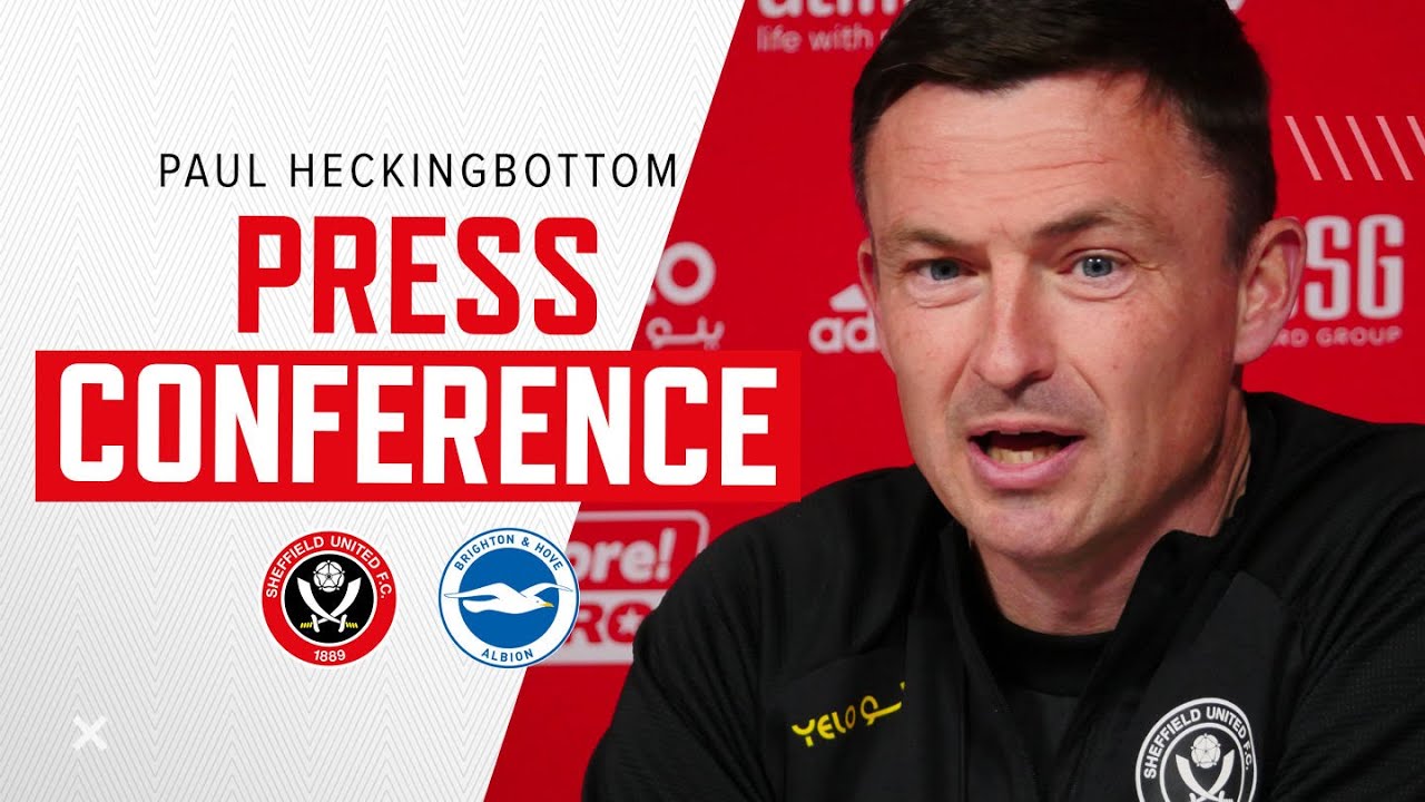 Paul Heckingbottom | Sheffield United v Brighton and Hove Albion | Pre ...