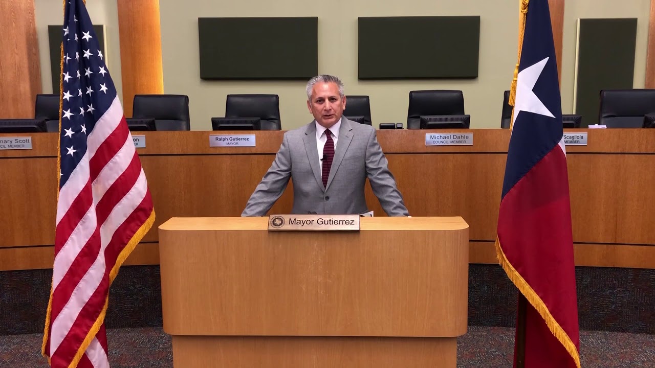 Mayor Ralph Gutierrez Announces Declaration of Disaster and Public ...