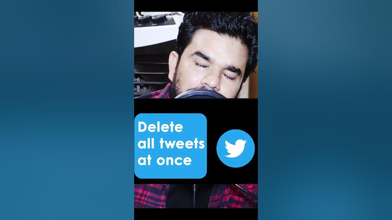 How to delete tweets into bulk - YouTube