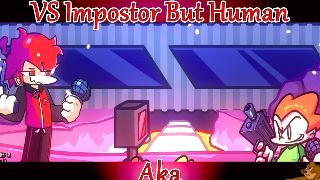 Friday Night Funkin' VS Impostor But Human (Among Us x FNF Mod) - Red ...