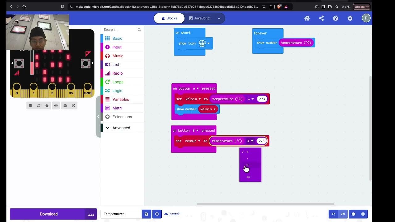 Microbit Temperature Tutorial - YouTube