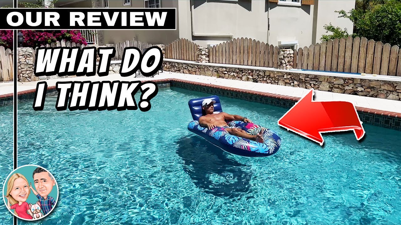 Top-Rated Pool Float with Cup Holder and Backrest - YouTube
