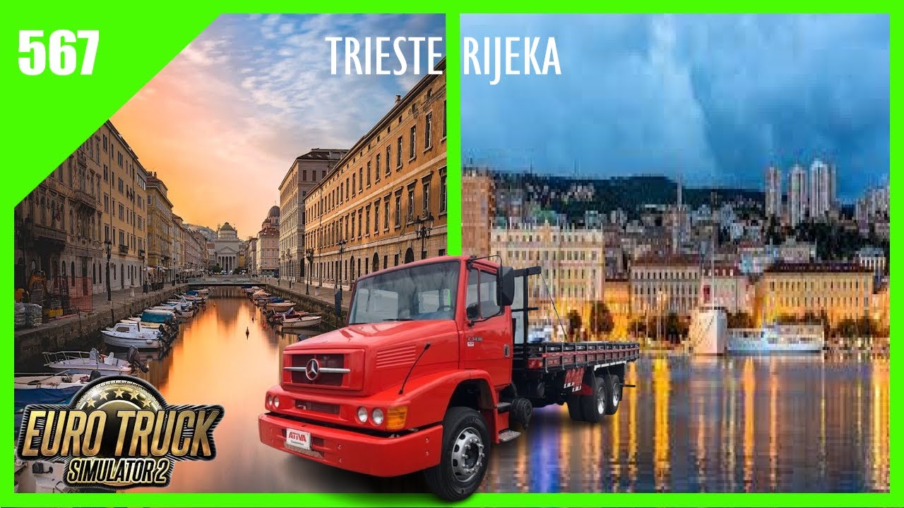 Conduciendo la ruta de Trieste a Rijeka en ETS2 con Wayavera 🚛🚛. # 567. - YouTube