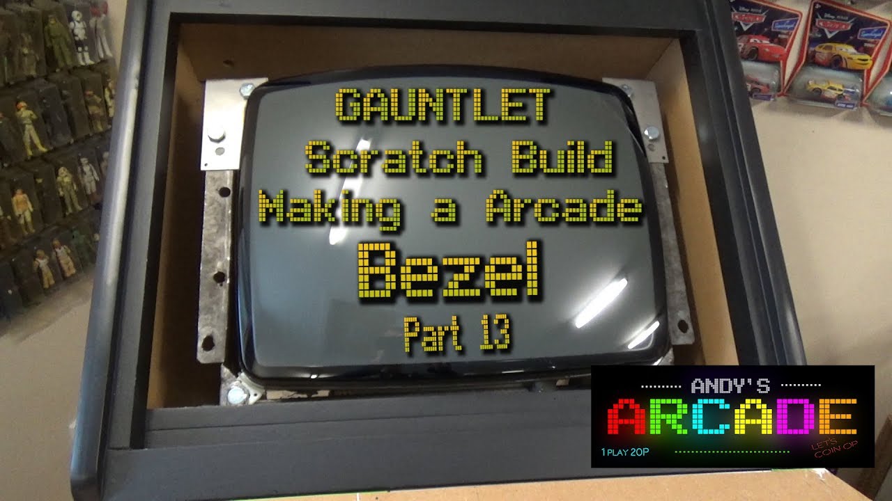 Gauntlet Arcade Cabinet Scratch build. Part 13 / Making a Arcade Bezel ...