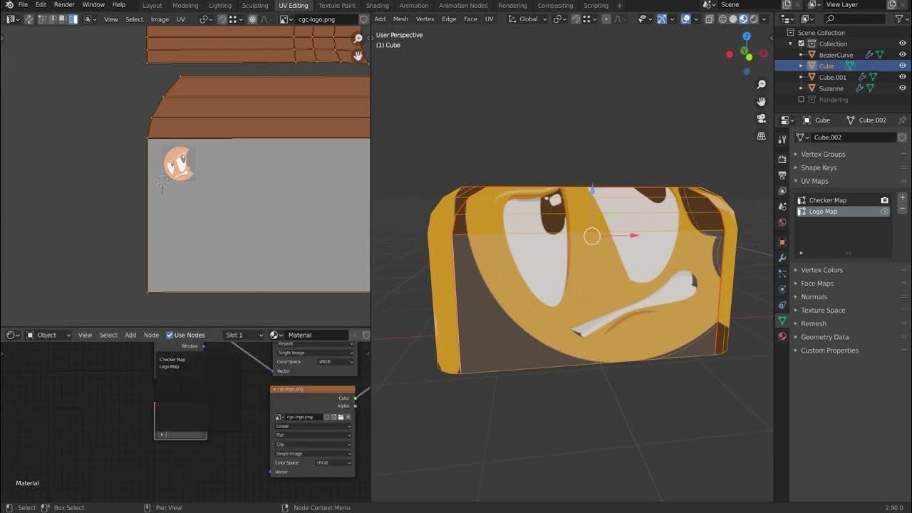 Fundamentals of Texturing in Blender 3d :(10)Using Multiple UV Maps and Animating UVs - YouTube