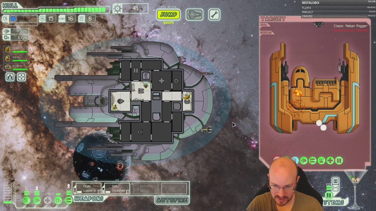 FTL Hard mode, WITH pause streak attempts! 6 wins into Slug A! - YouTube