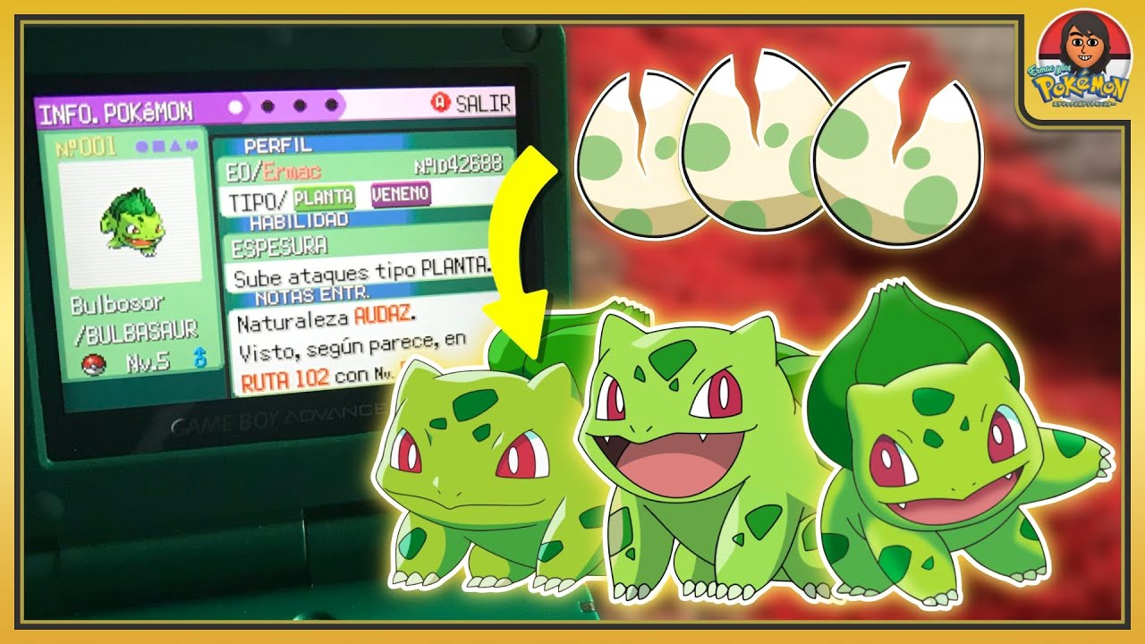 3 Bulbasaur shiny en Game Boy Advance 🥚 - YouTube