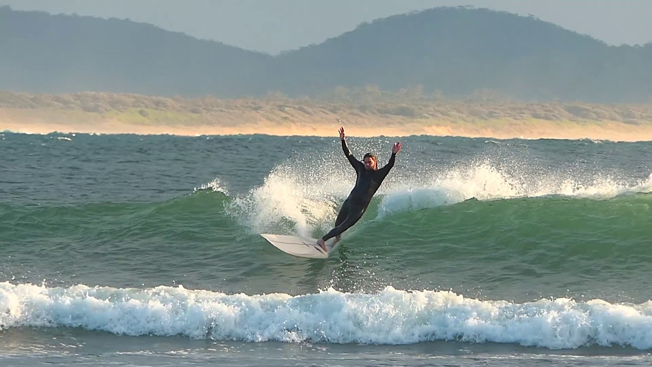 Brett Caller riding a 12 foot Nettleton - YouTube
