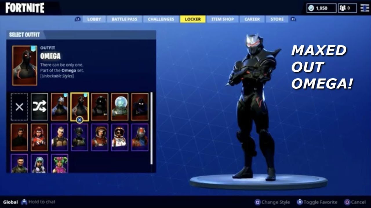 MAX OUT OMEGA SKIN! (Fortnite battle royale) - YouTube