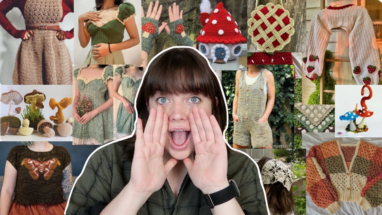 50 easy COTTAGECORE crochet project ideas with patterns (beginner ...