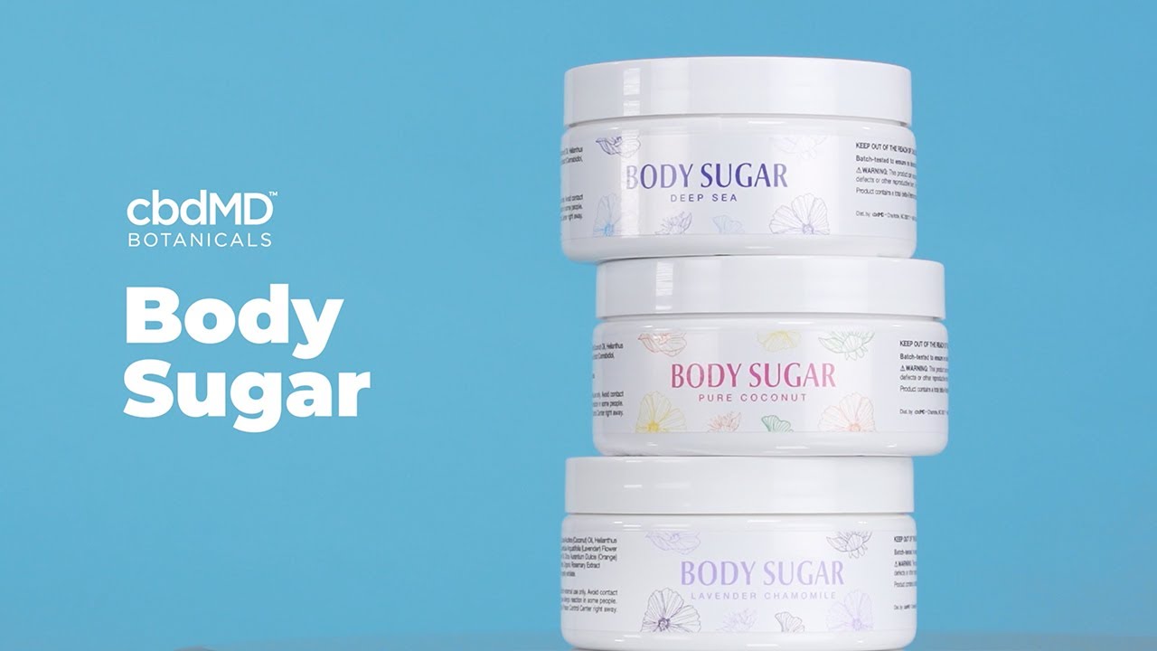 CBD Body Sugar Scrub | cbdMD Botanicals - YouTube