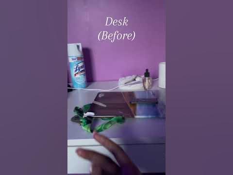 Cleaning my desk - YouTube