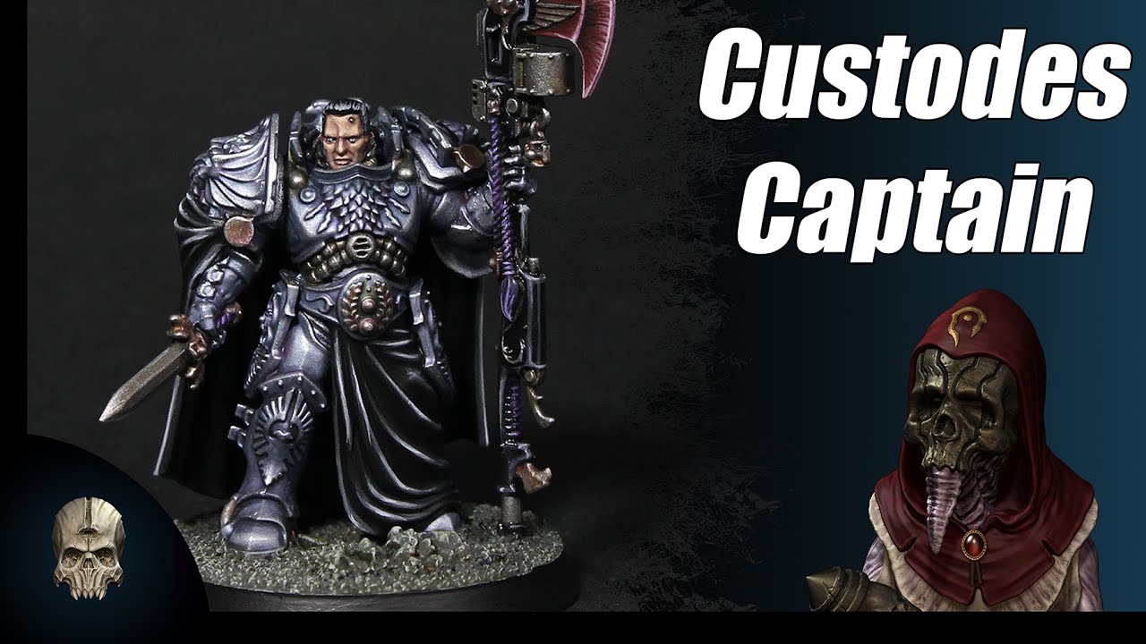 How to Paint: A Custom Scheme Custodes Captain for Warhammer 40k 10th ...