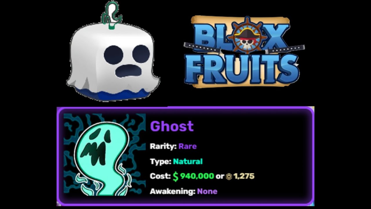 Roblox Blox Fruits Ghost โกส ผลบรู๊ค ปรับใหม่ สกิลโกงมาก - YouTube
