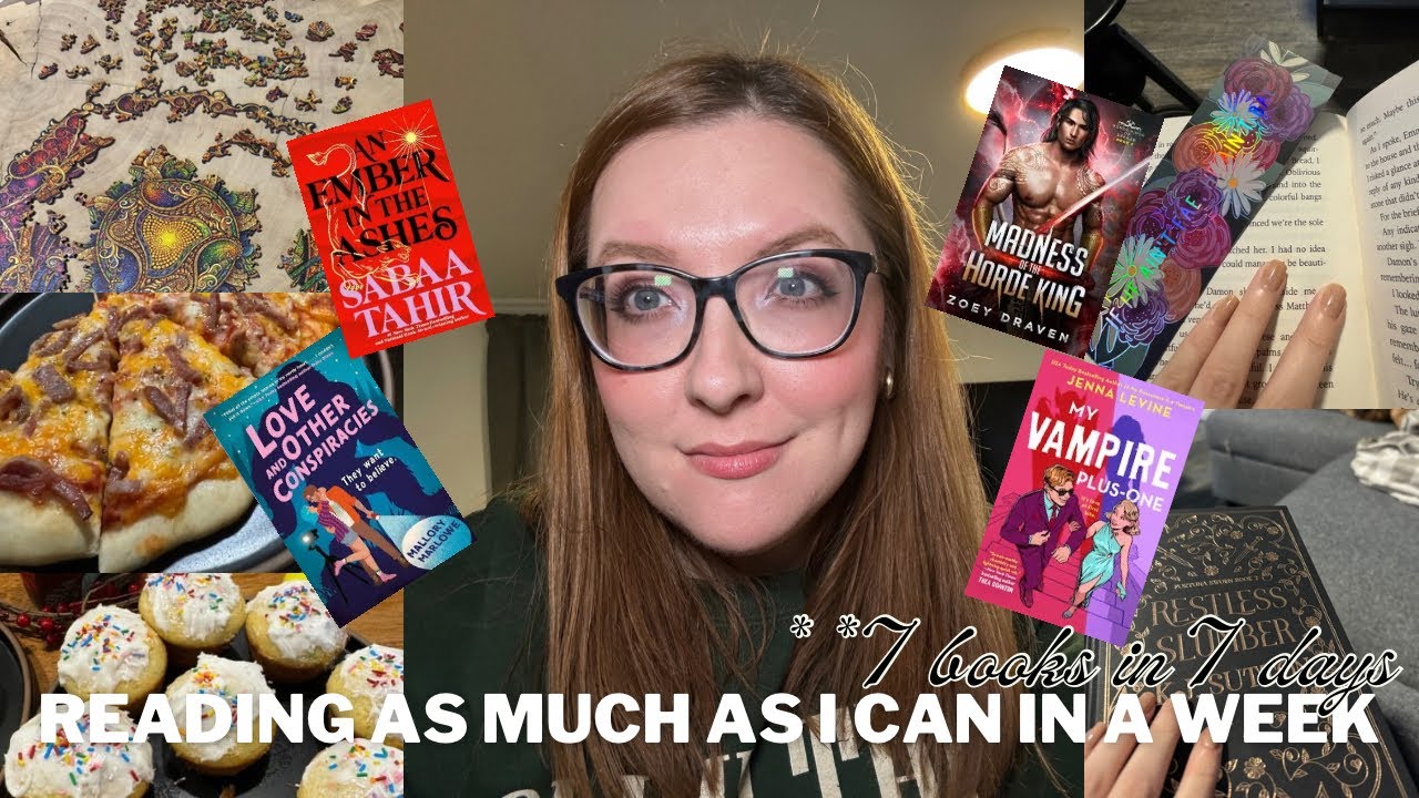7 books in 7 days ??!! Plus reading most of a series ? | December clean ...
