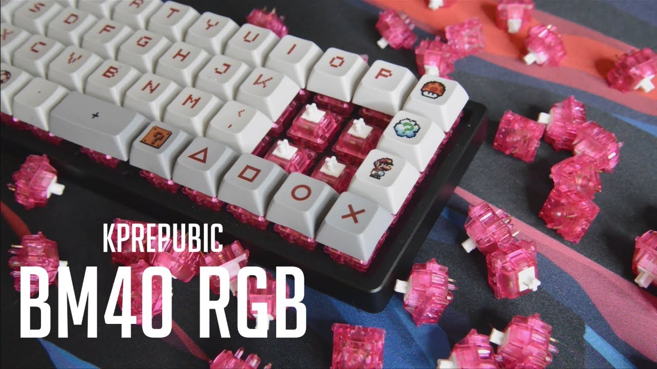 BM40 RGB Showcase & Typing Sounds - YouTube