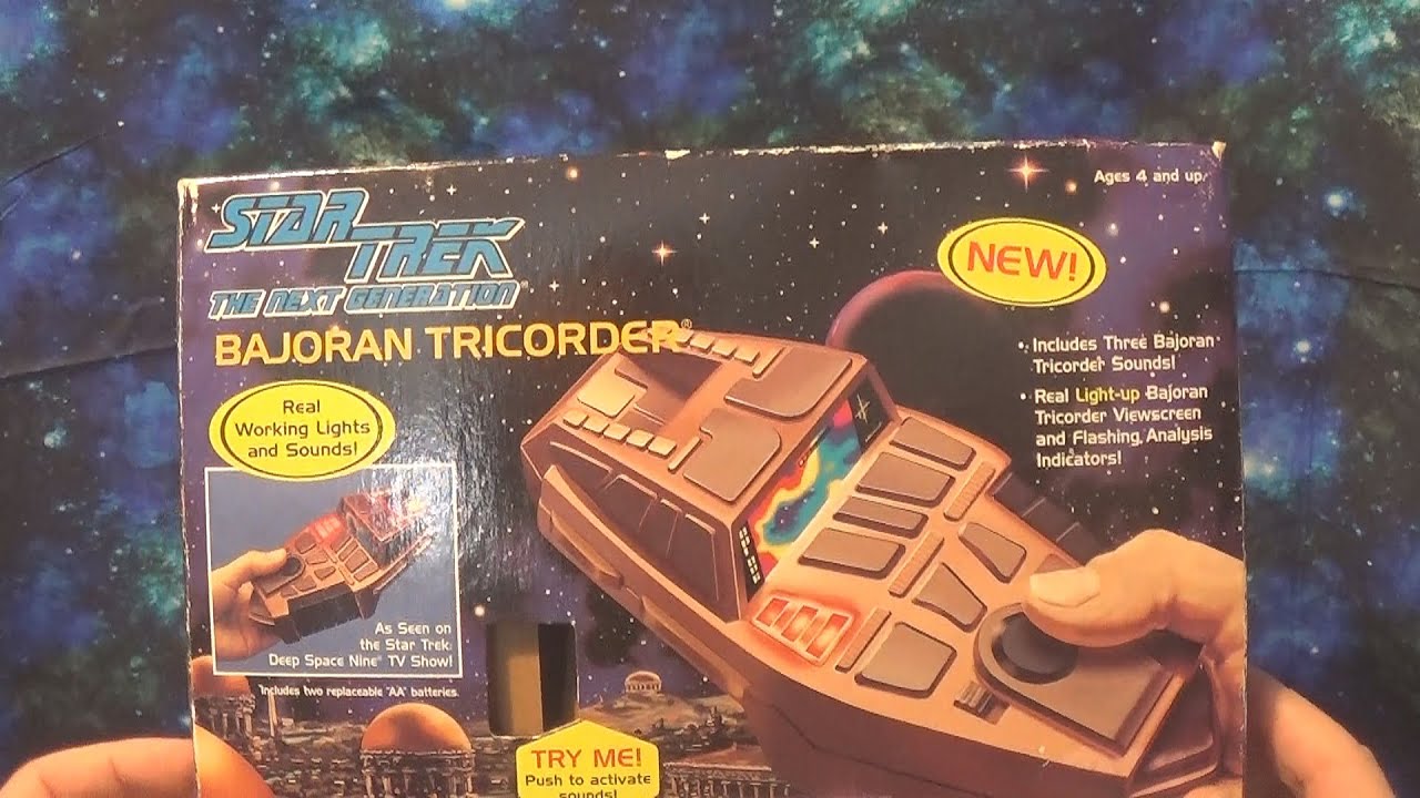 Star Trek Bajoran Tricorder Playmates toy - YouTube