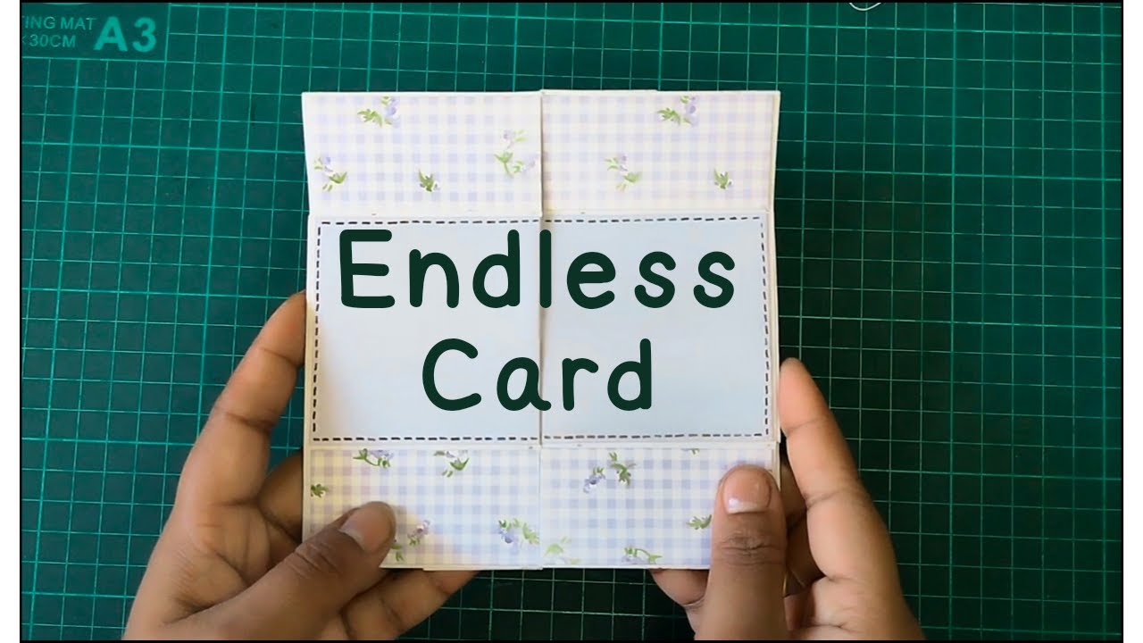 How to make endless card| birthday card|handmade card - YouTube