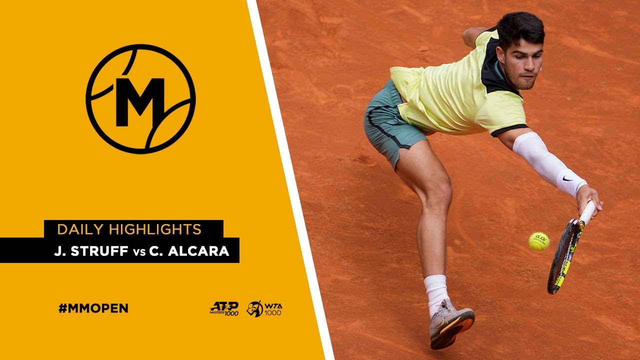 J. Struff vs C. Alcaraz // MUTUA MADRID OPEN 2024 - YouTube
