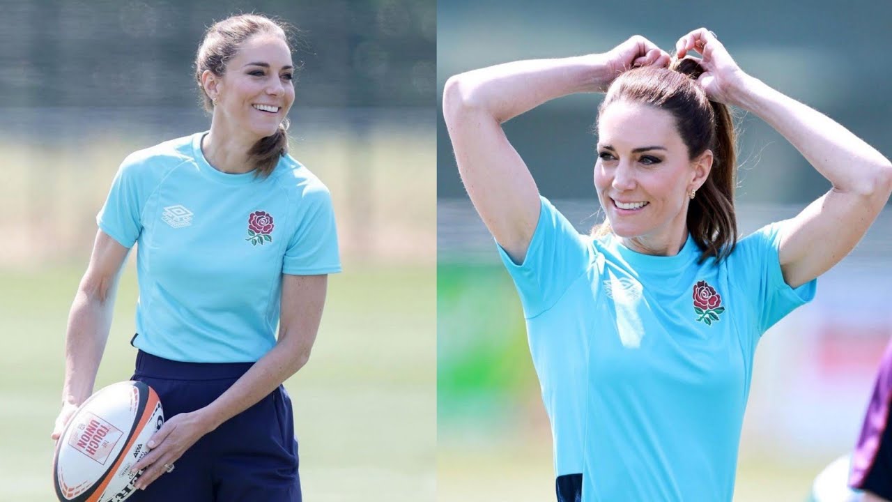 Princess Kate Middleton Shows Off Her Sporty Side in a Bright Blue ...