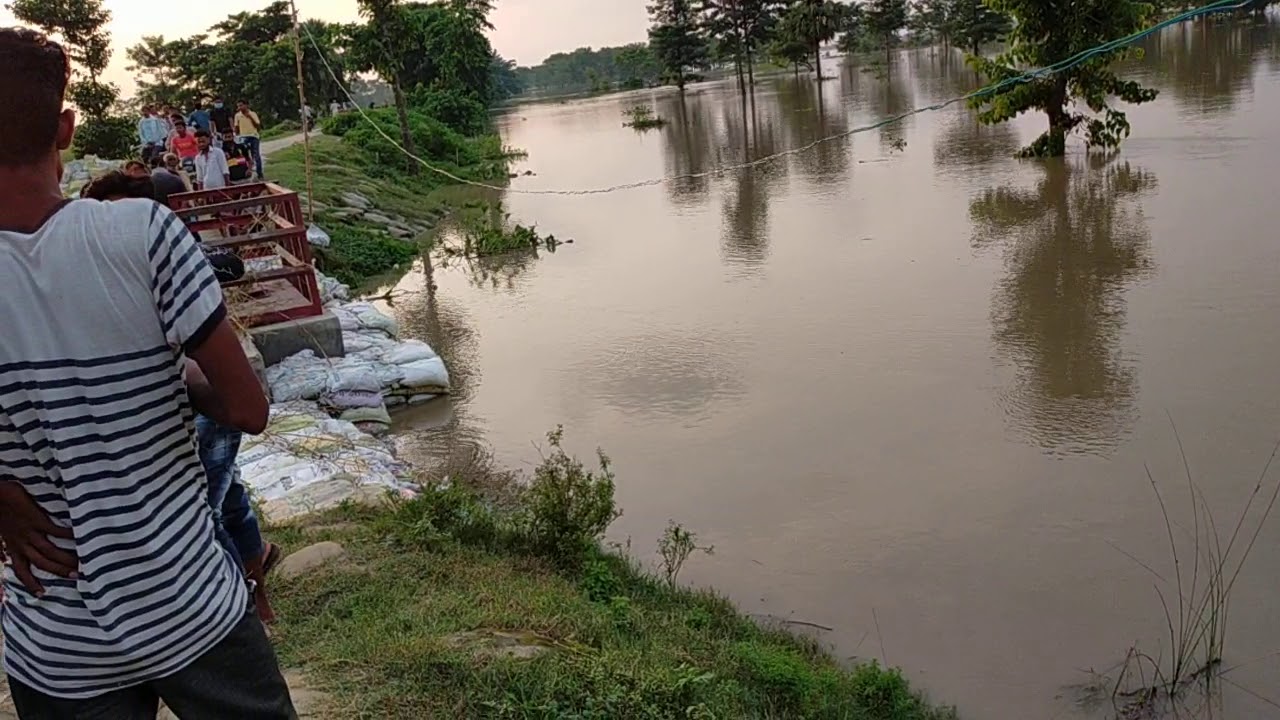 Bihar me baadh ka pani 2020 nadi ka pani dekhiye 2020 village maharani ...