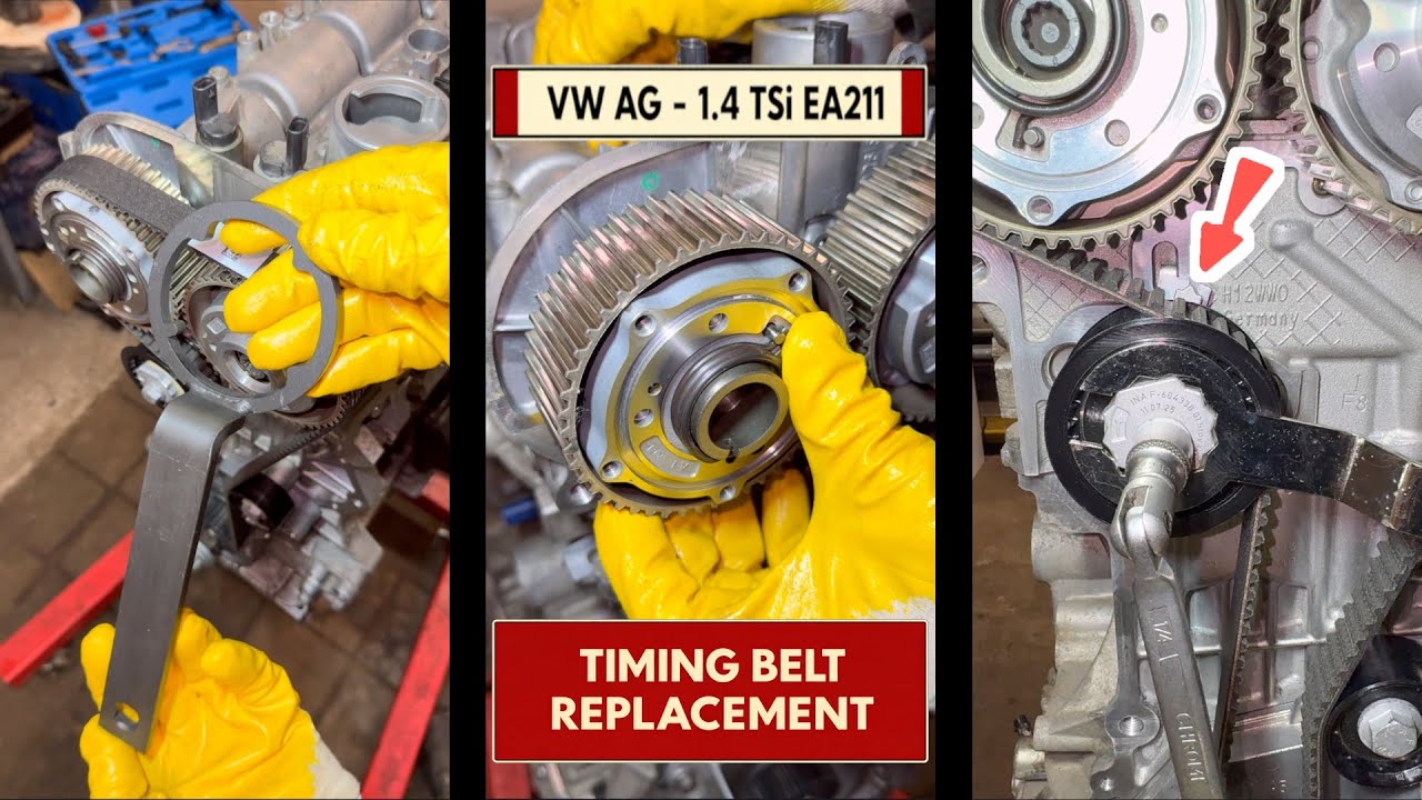 Reference-Level 1.4 TSI Timing Belt Installation EA211-TSI. - YouTube