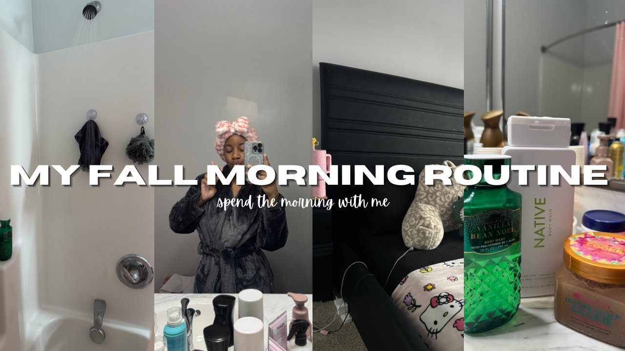 MY REALISTIC FALL MORNING ROUTINE - YouTube