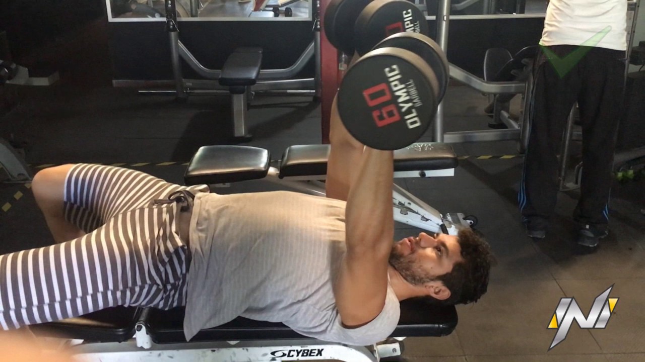 PRESS HORIZONTAL CON MANCUERNA - YouTube