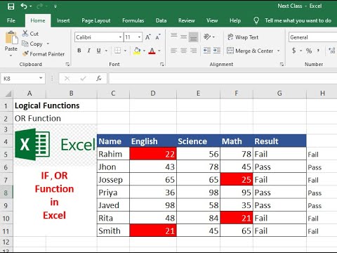 MS Excel - OR IF Function #Class-15 || MS Excel Logical Function Tutorial - YouTube