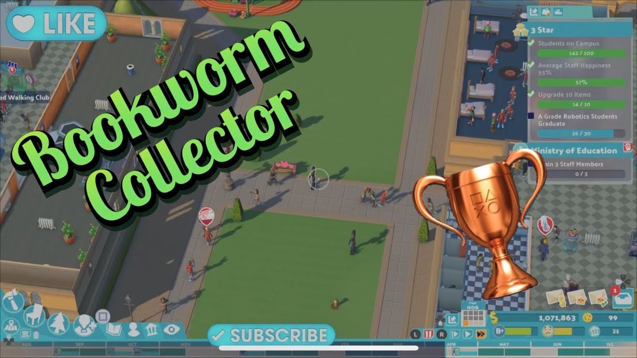 Two Point Campus | Bookworm Collector | Trophy/Achievement Guide - YouTube