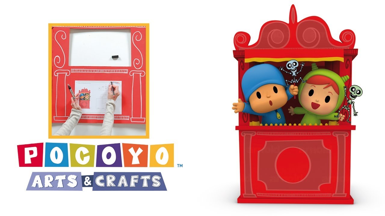 ️POCOYO in ENGLISH📏: Arts & Crafts - Puppets Theater (Halloween ...