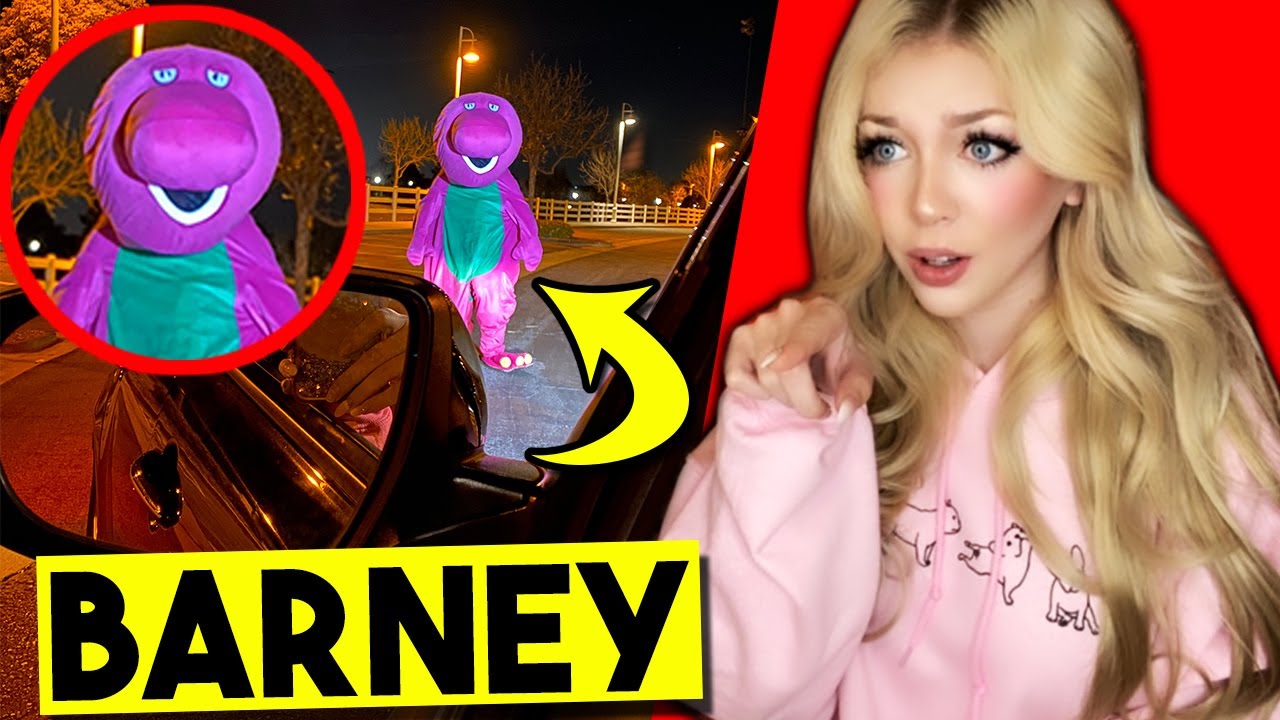 if you ever see BARNEY while driving do not get out of your car, keep ...