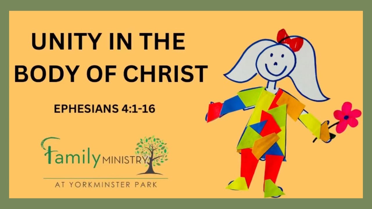 Craft for kids - Unity in the body of Christ - YouTube