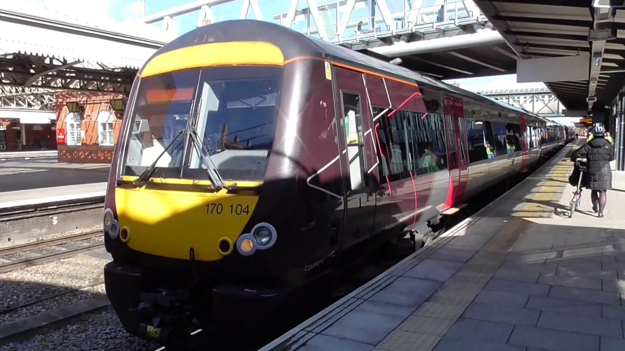 Cross Country Trains Class 170 Departing Nottingham (06/4/16) - YouTube