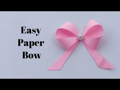 How To Make Bow Out Of Paper || Easy Paper Bow