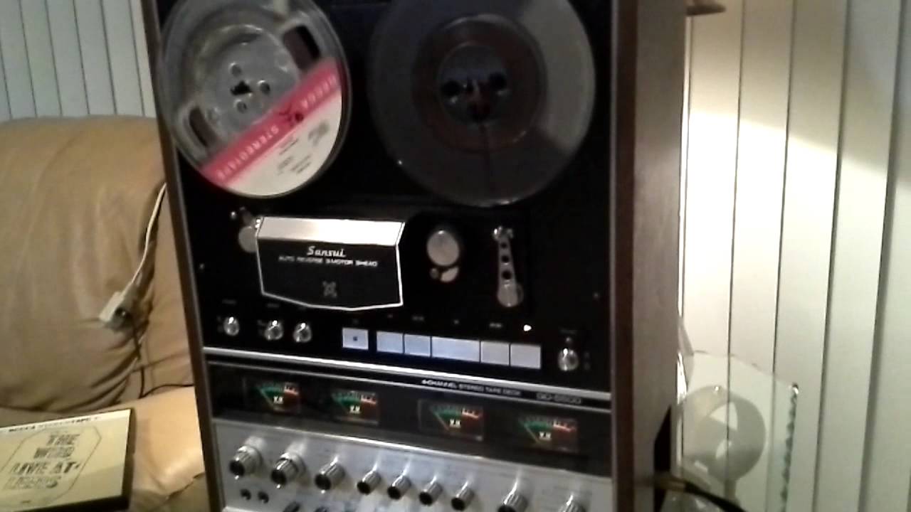 Sansui qd-5500 reel to reel - YouTube